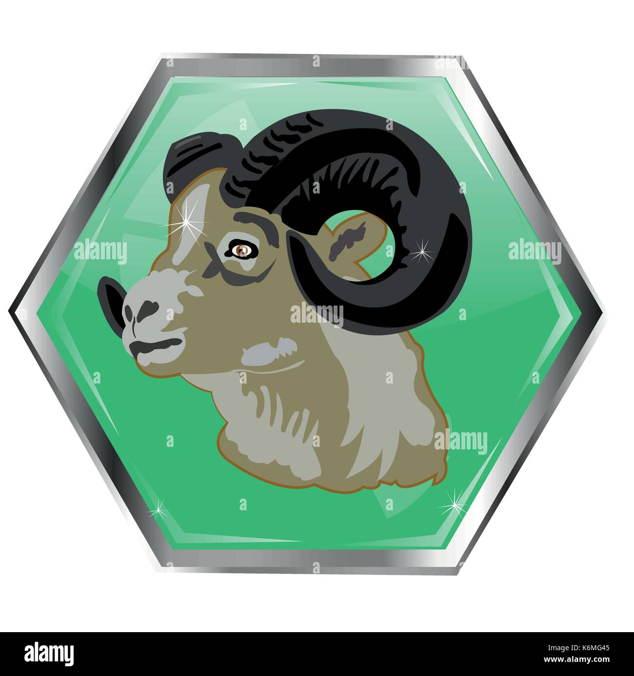 Capricorn mountain Stock Vector Images - Alamy