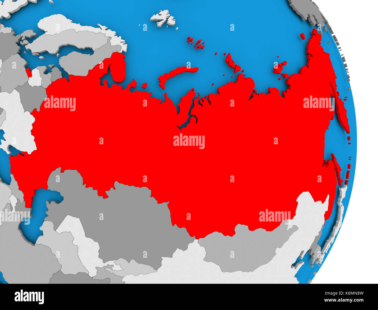Russia globe model hi-res stock photography and images - Alamy