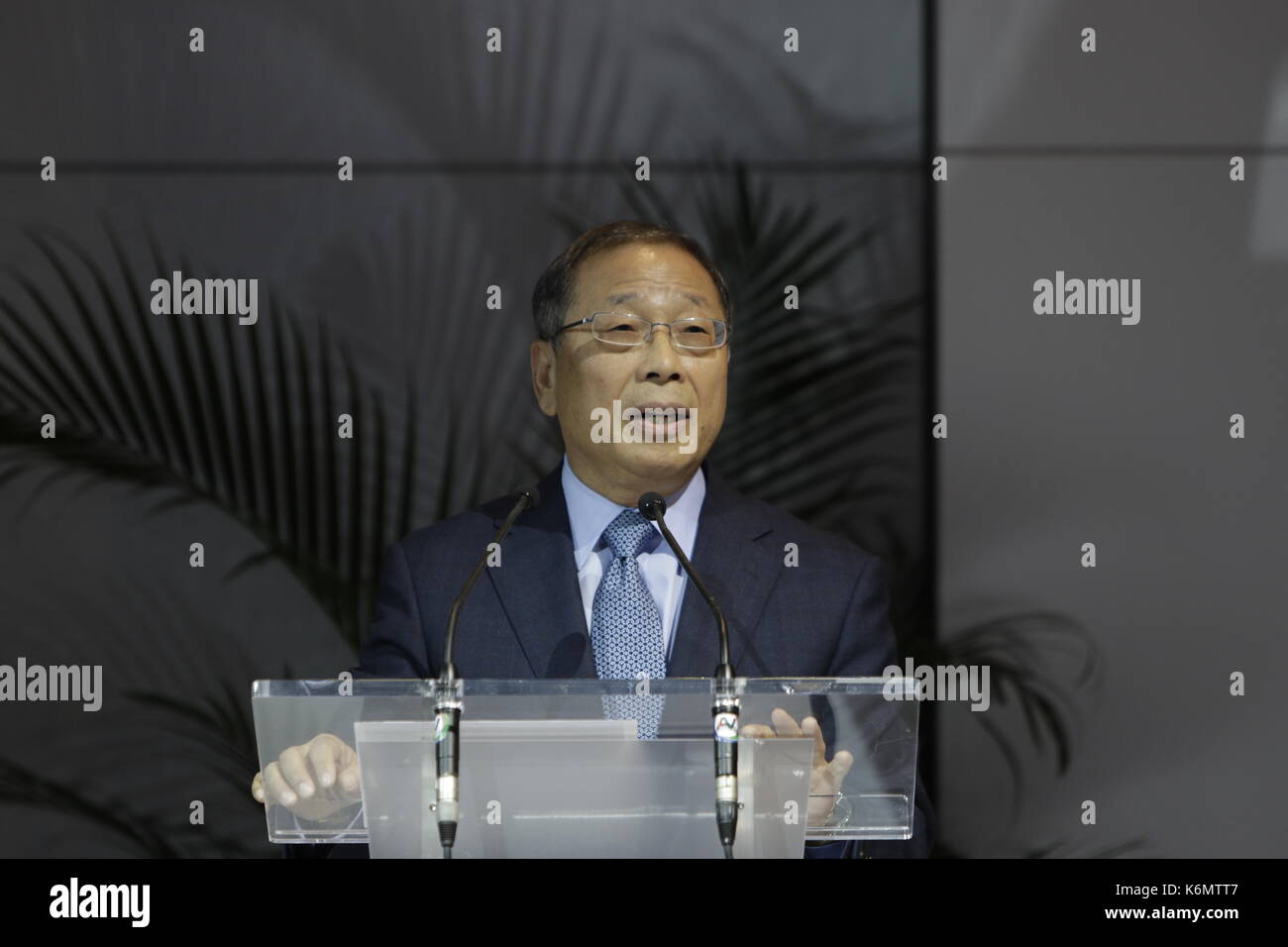 Frankfurt, Germany. 12th Sep, 2017. Johng Sik-Choi, the President and ...