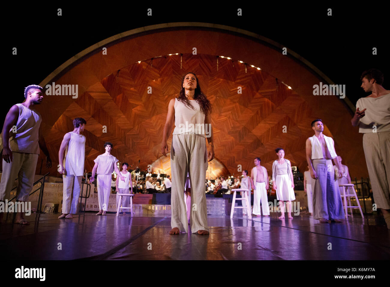 Outdoor summer dance performance at the Hatch Shell, Boston ...