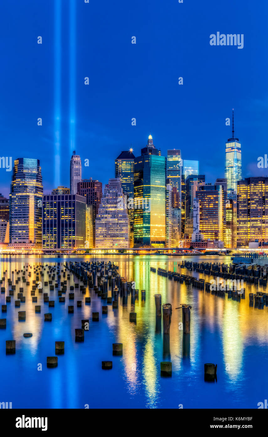 New york skylines memorial hi-res stock photography and images - Alamy