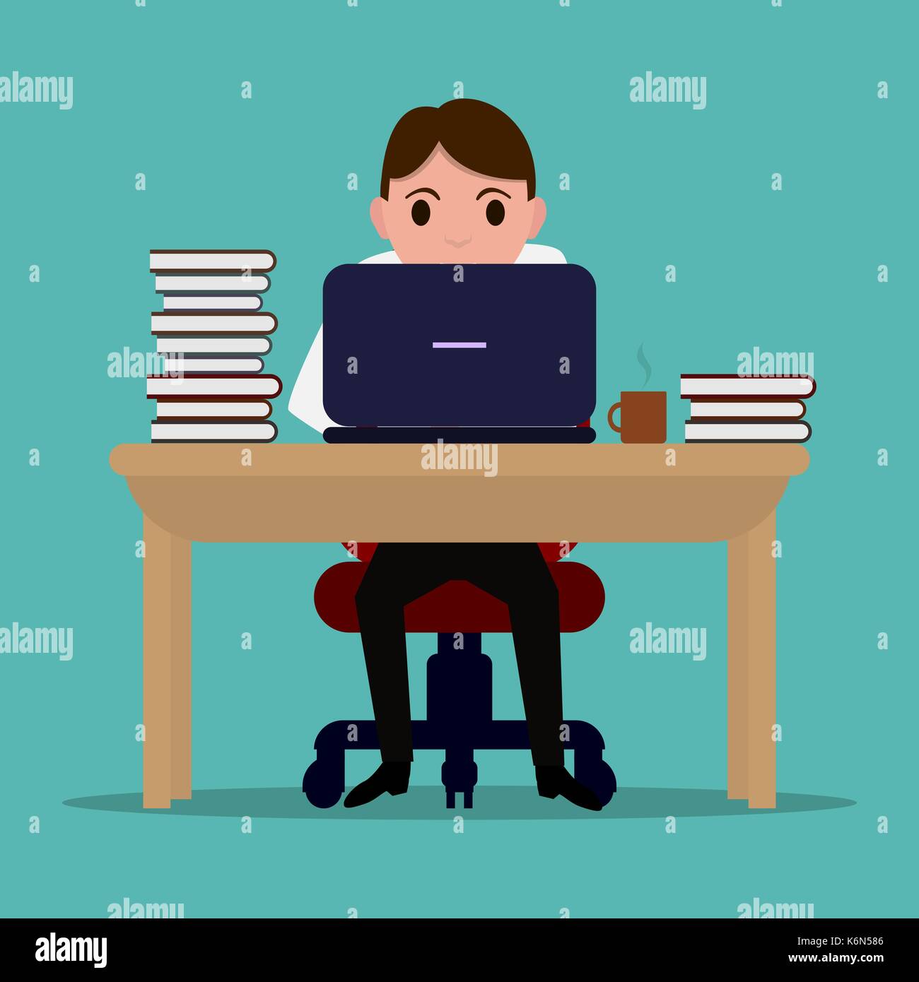 White collar job training Stock Vector Images - Alamy