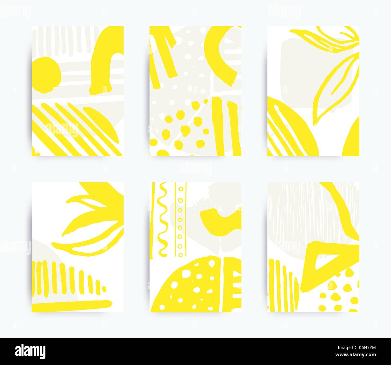 Set of decorative handmade backgrounds Stock Vector Image & Art - Alamy