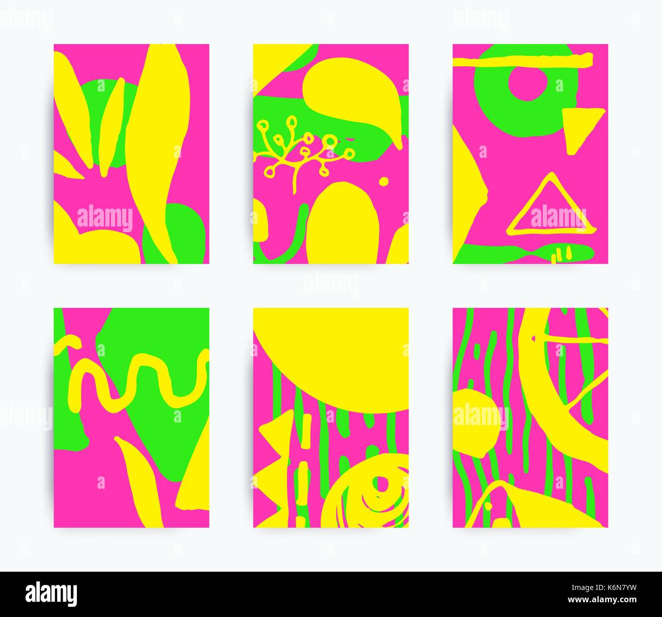 Set of decorative handmade backgrounds Stock Vector Image & Art - Alamy