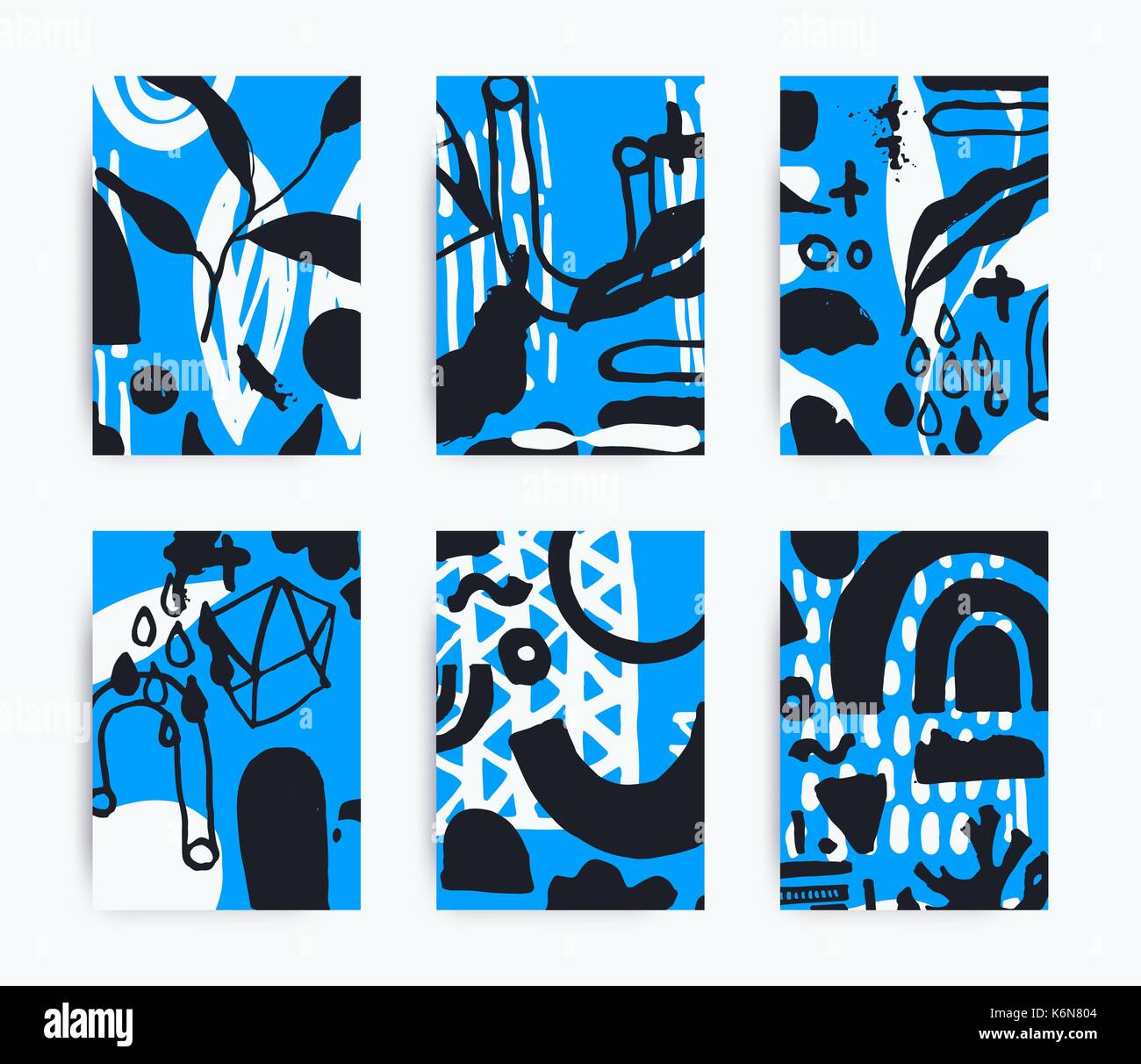 Set of decorative handmade backgrounds Stock Vector Image & Art - Alamy