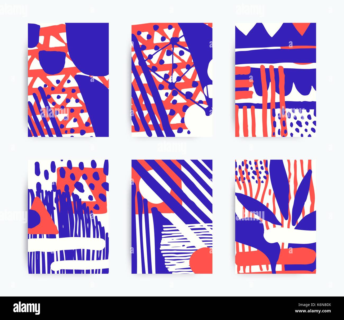 Set of decorative handmade backgrounds Stock Vector Image & Art - Alamy