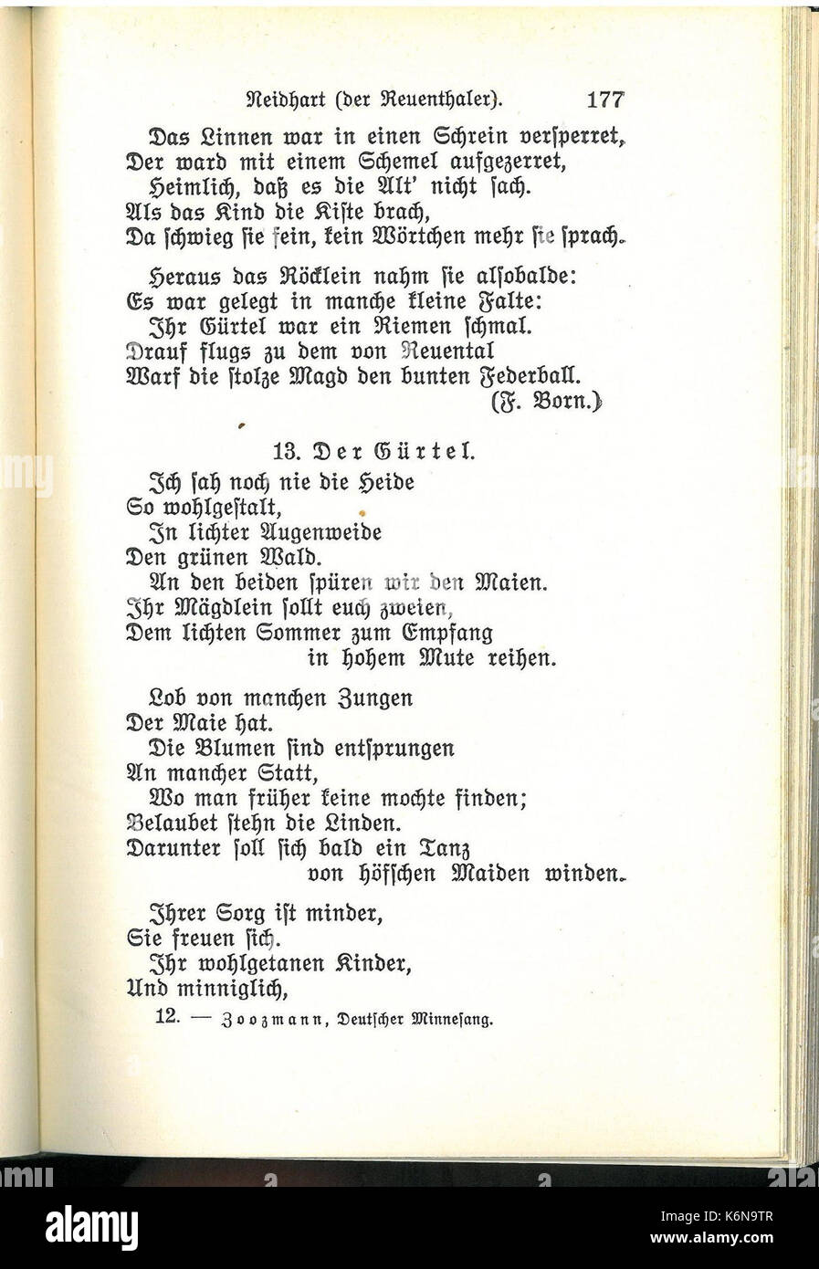 German minnesang poetry hi-res stock photography and images - Alamy