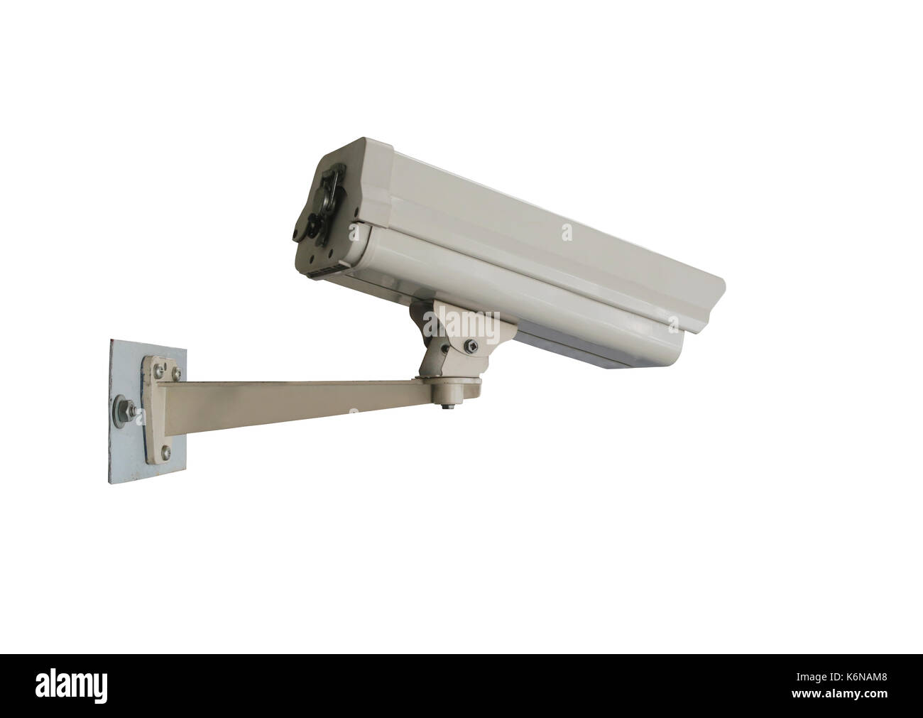 closed circuit camera of CCTV isolated on white background and have ...