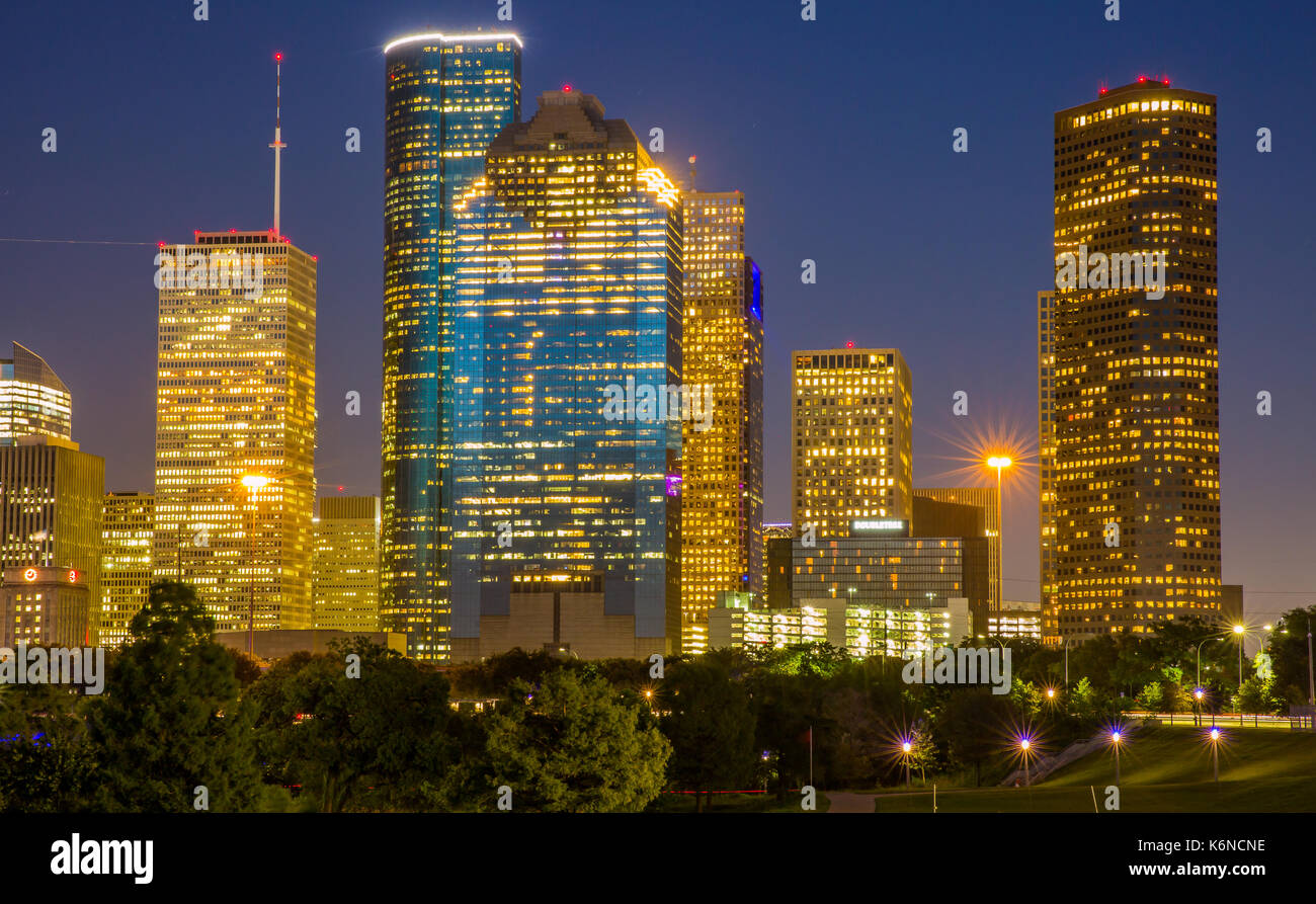 Seattle Downtown City Lights Stock Photo - Alamy