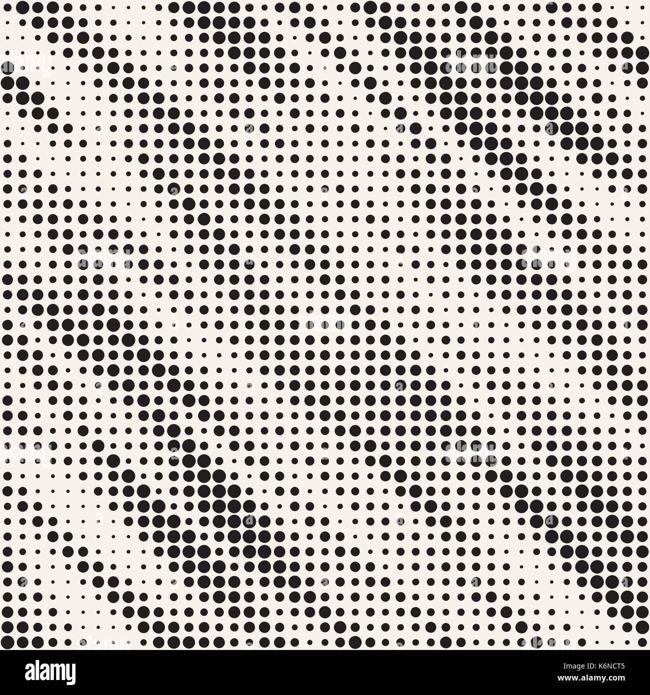 Modern Stylish Halftone Texture. Endless Abstract Background With ...