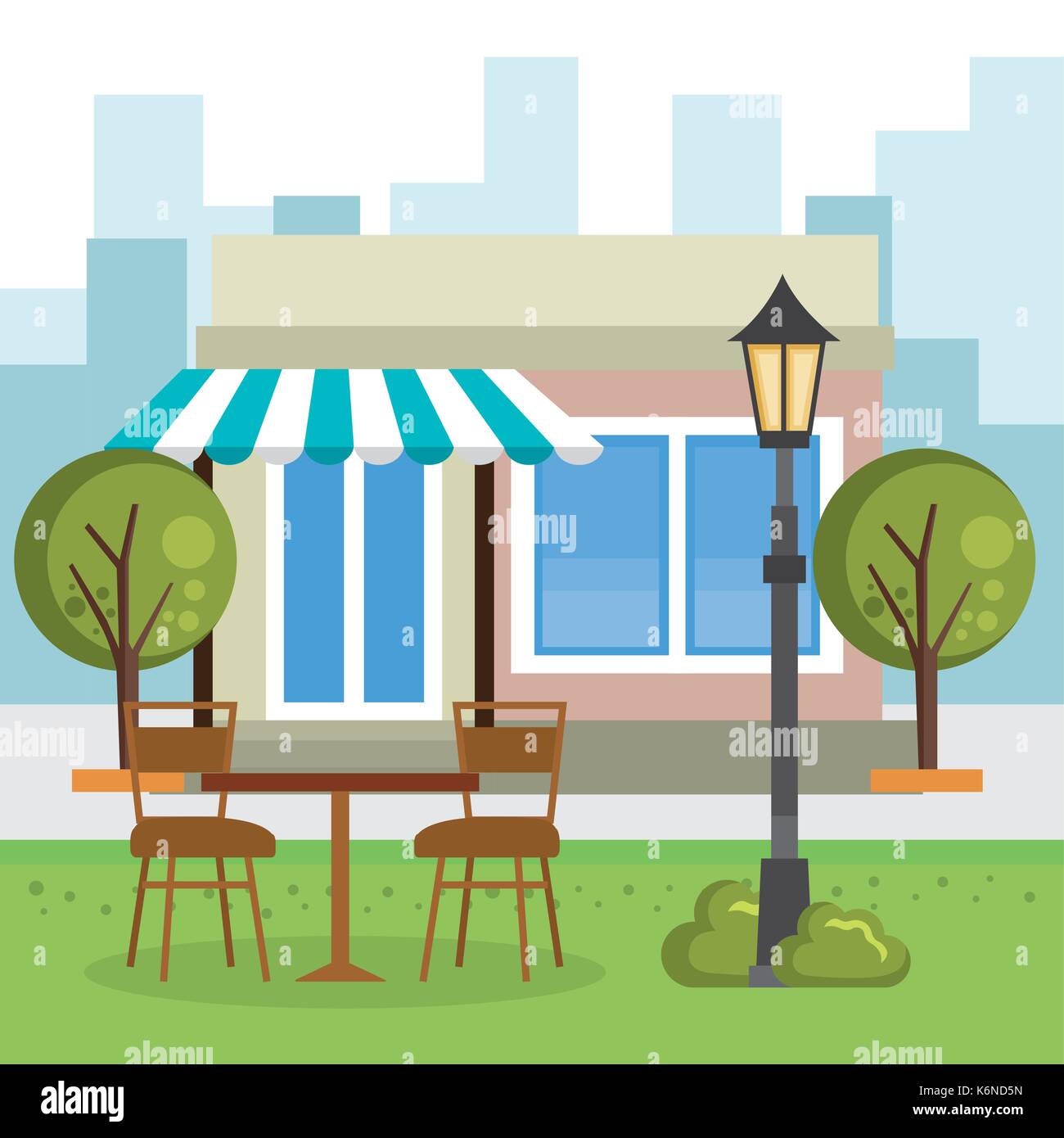 Country road store Stock Vector Images - Alamy