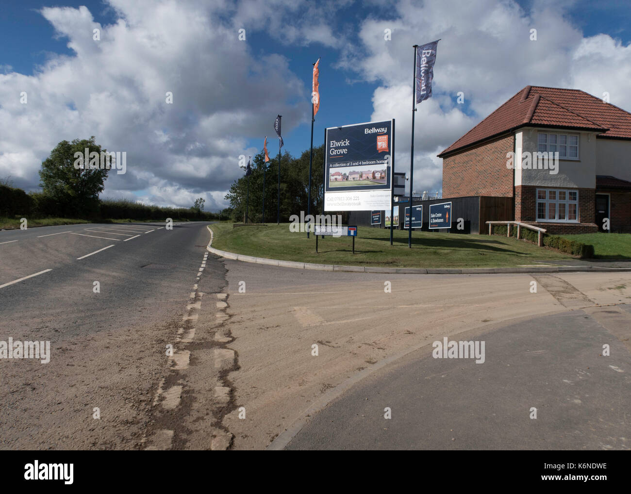 Elwick Road/ Elwick Grove Junction/ Going towards Elwick Stock Photo ...