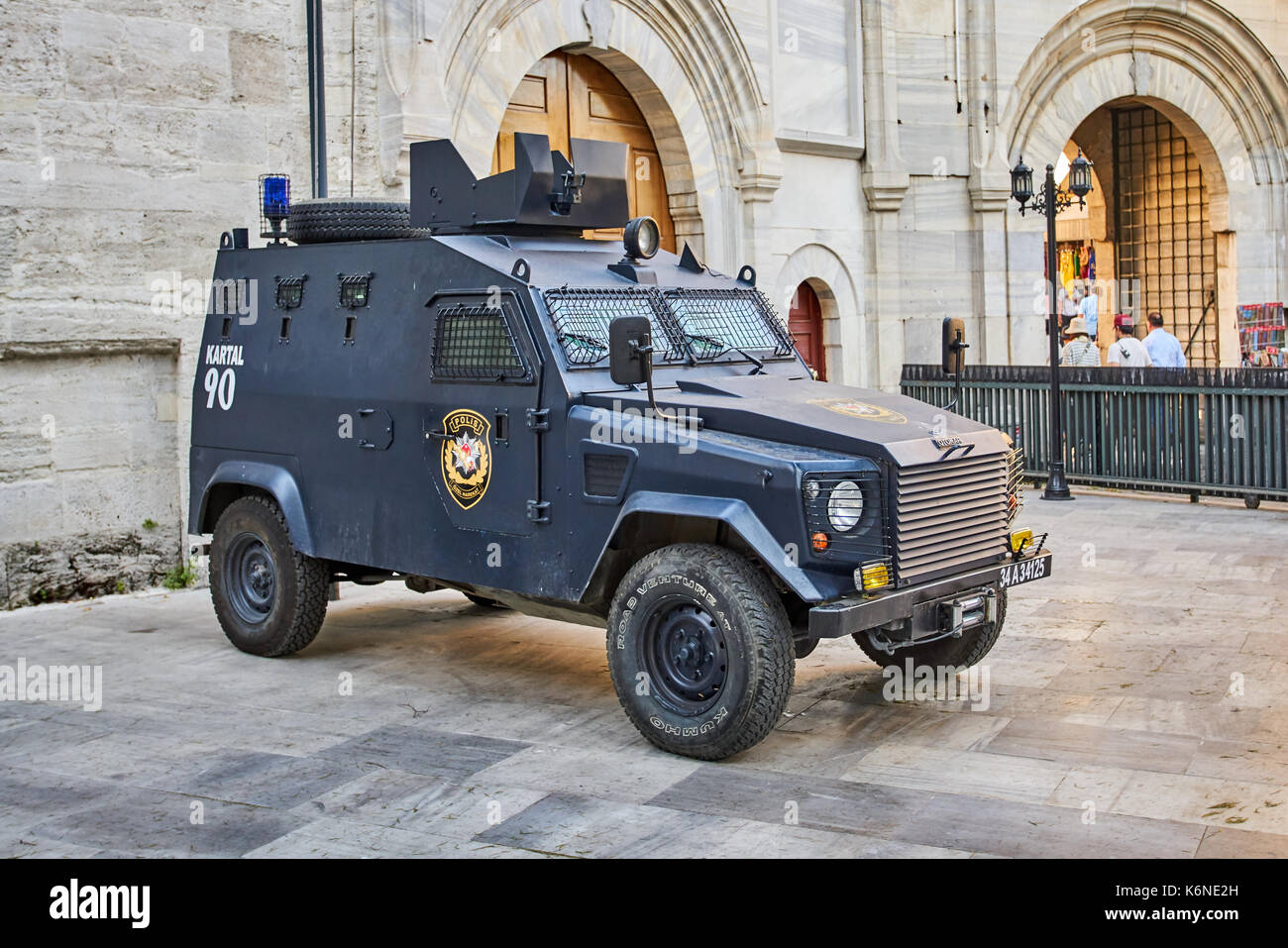 ISTANBUL, TURKEY - 10 JULY , 2017: Turkish police on the streets of ...