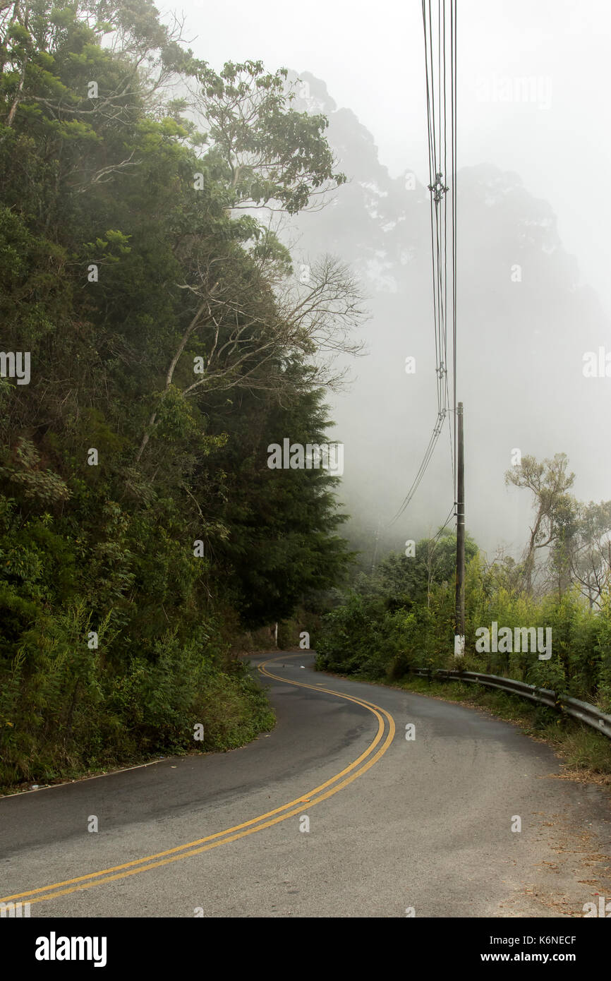 Winding path into the fog hi-res stock photography and images - Alamy
