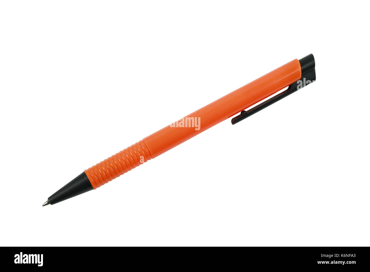 Modern Orange pen isolated on white background and have clipping paths ...