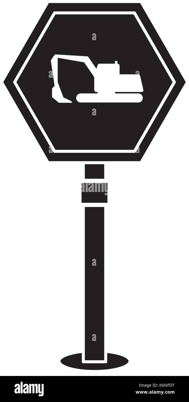 construction road signs design Stock Vector Image & Art - Alamy