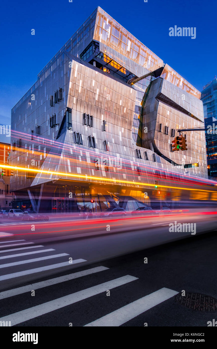 The Cooper Union NYC - Exterior view to Cooper Union College during the ...