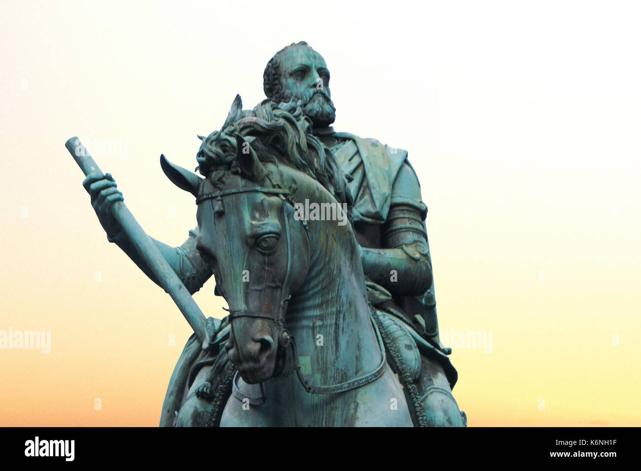 Statue of Cosimo I de' Medici by Giambologna, Florence, Italy Stock ...