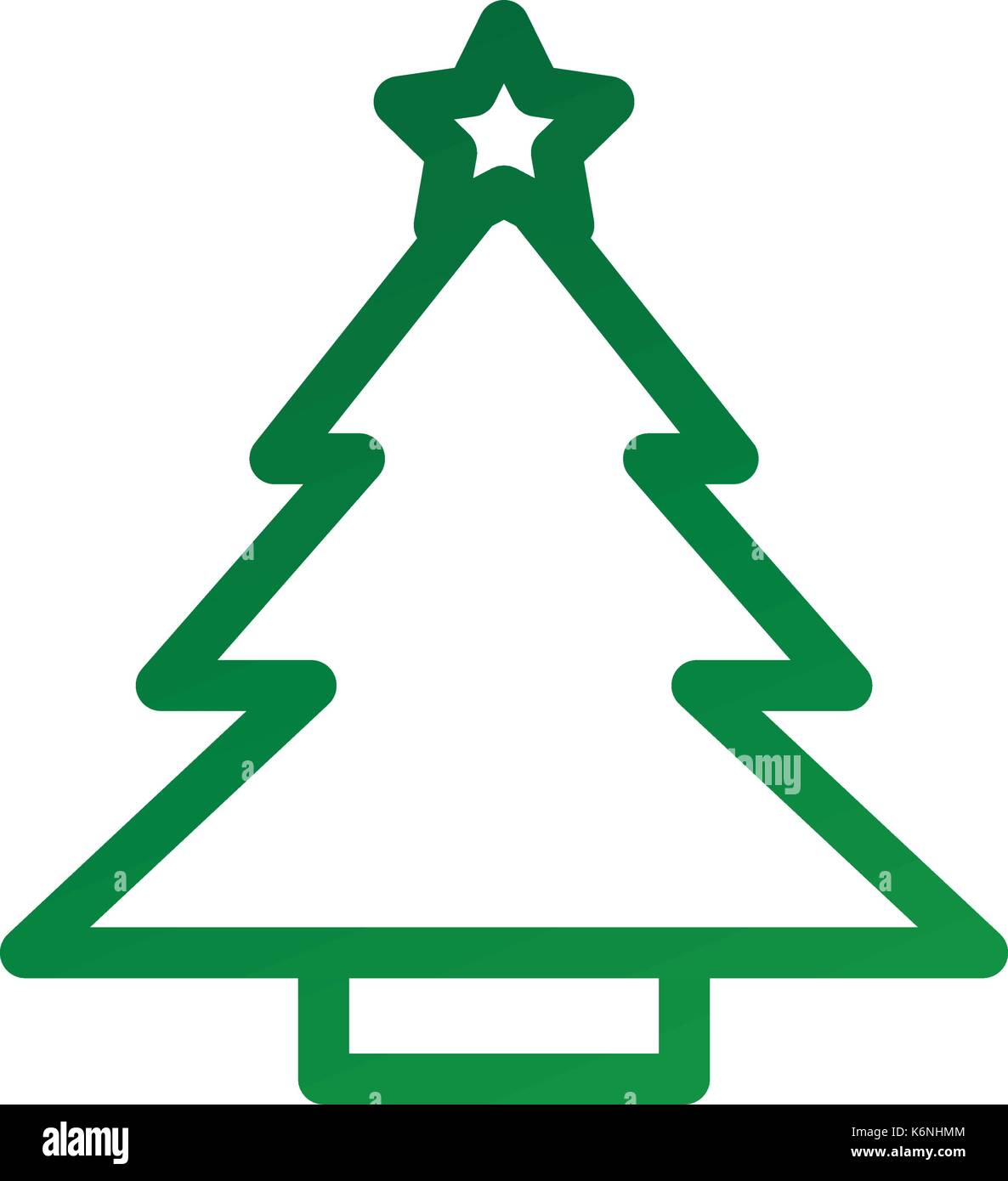 tree pine star decoration cartoon season Stock Vector Image & Art - Alamy