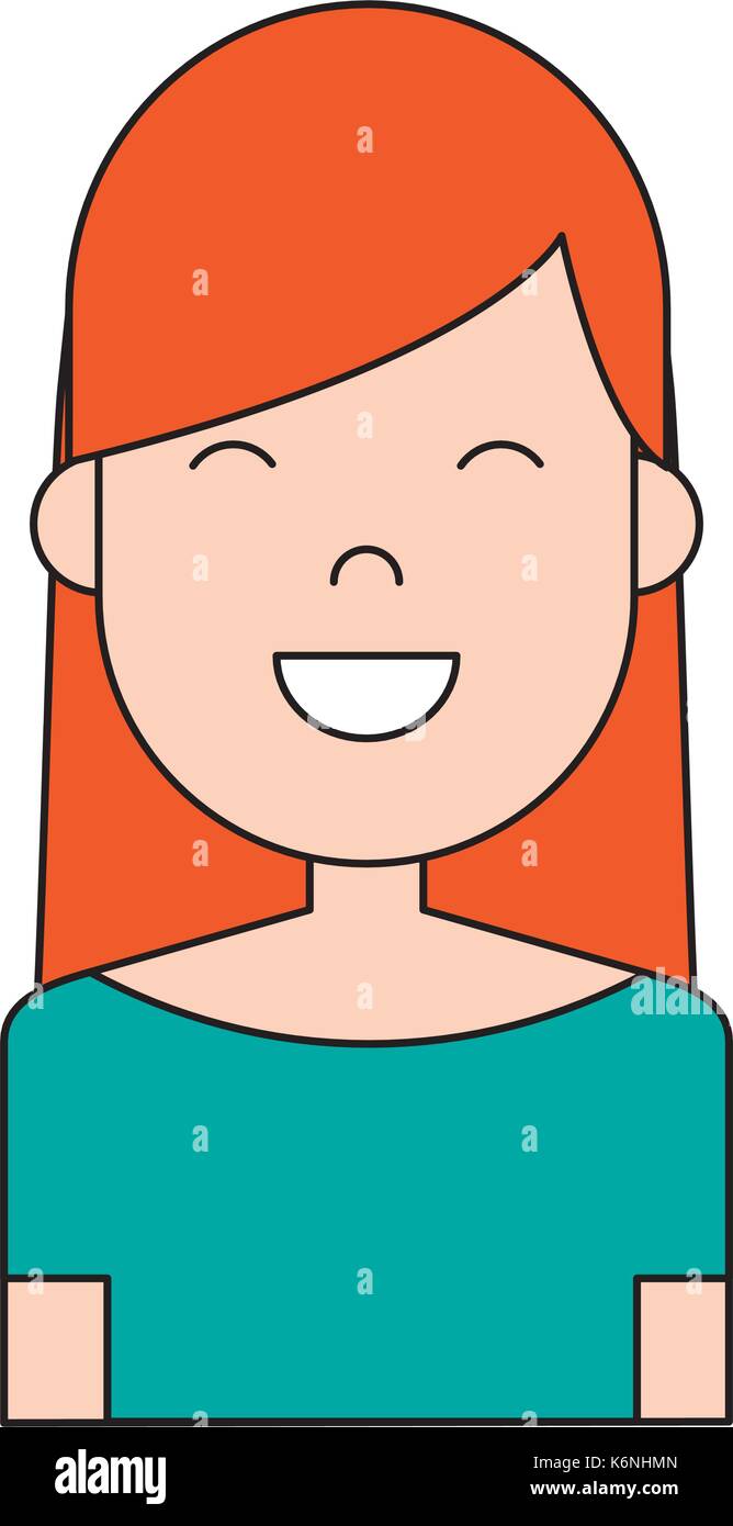cartoon woman smiling icon Stock Vector Image & Art - Alamy