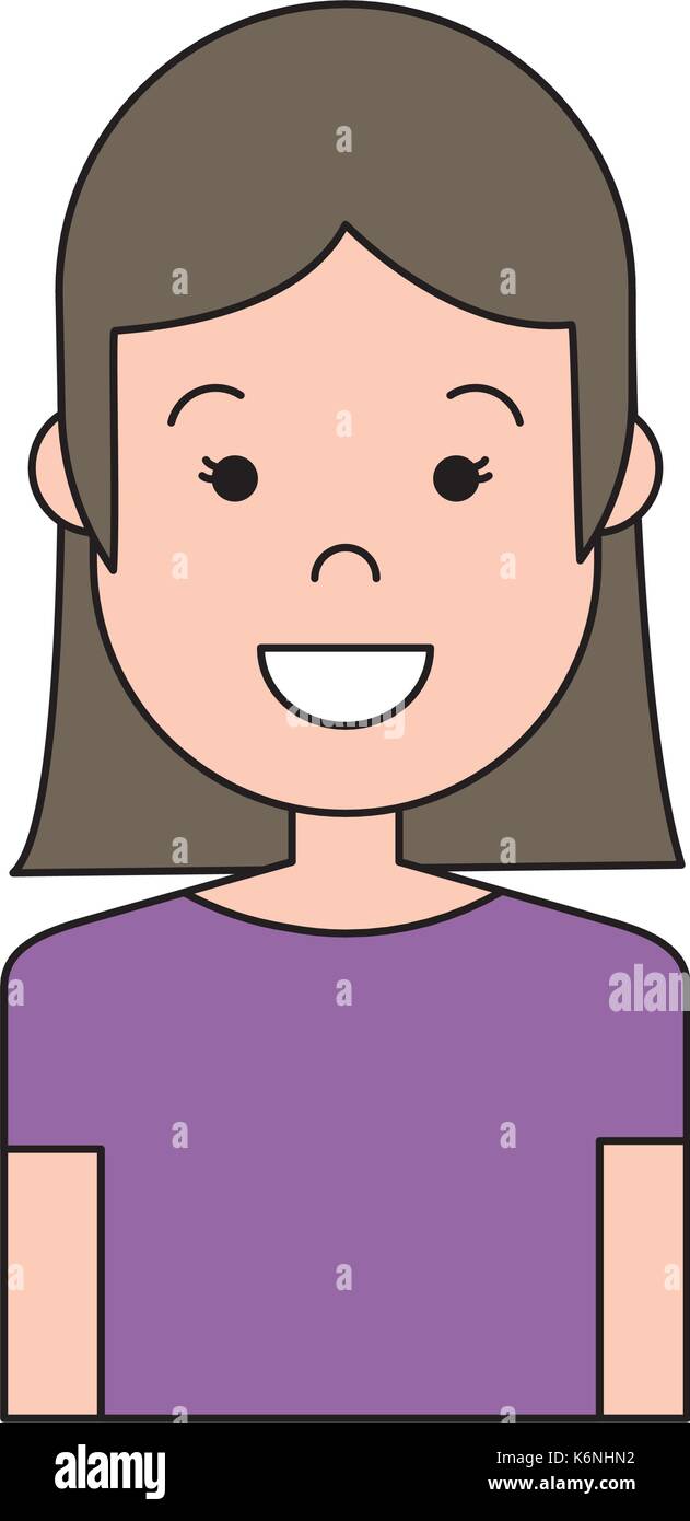 cartoon woman smiling icon Stock Vector Image & Art - Alamy