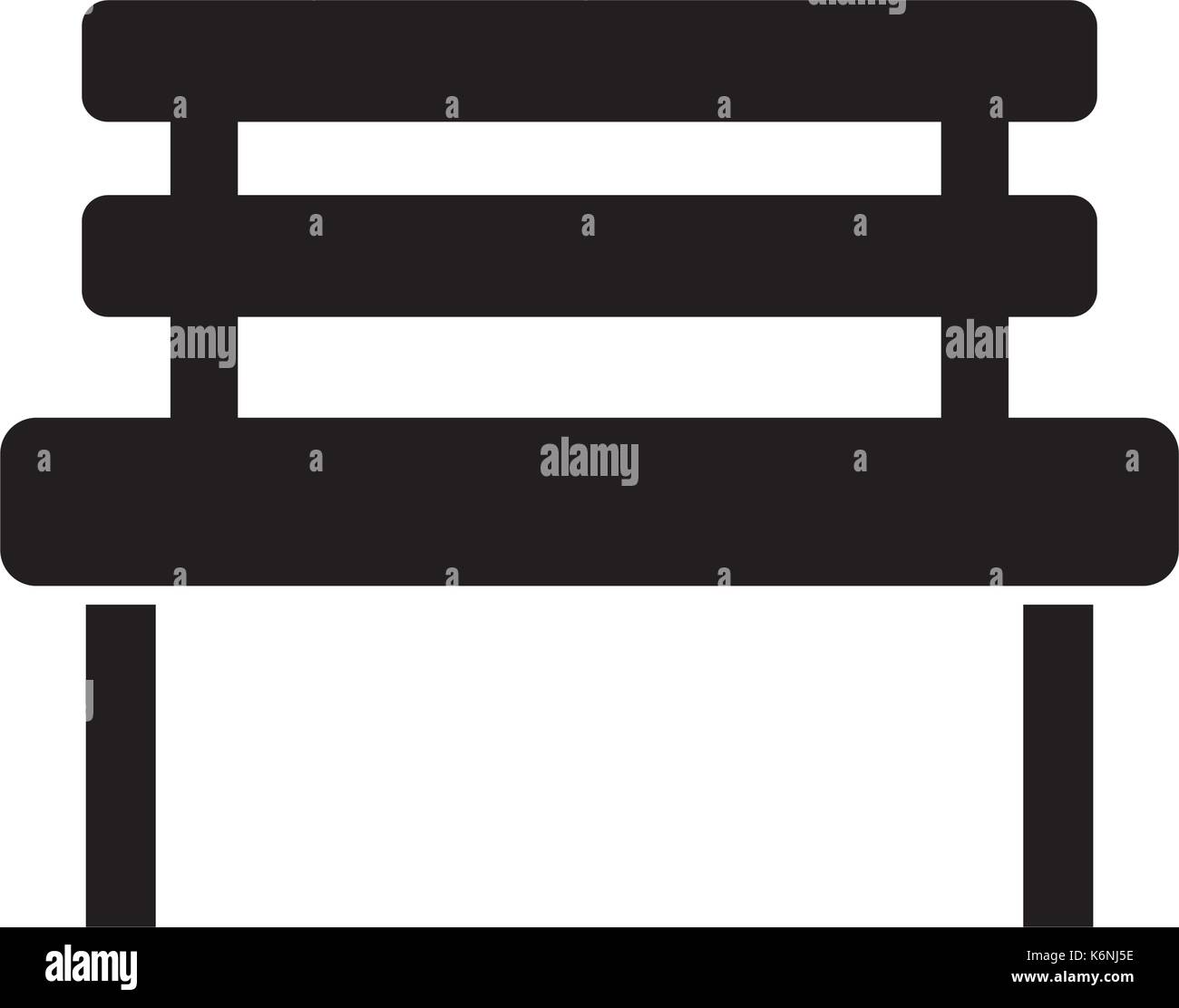 bench park rest comfort chair decoration Stock Vector Image & Art - Alamy