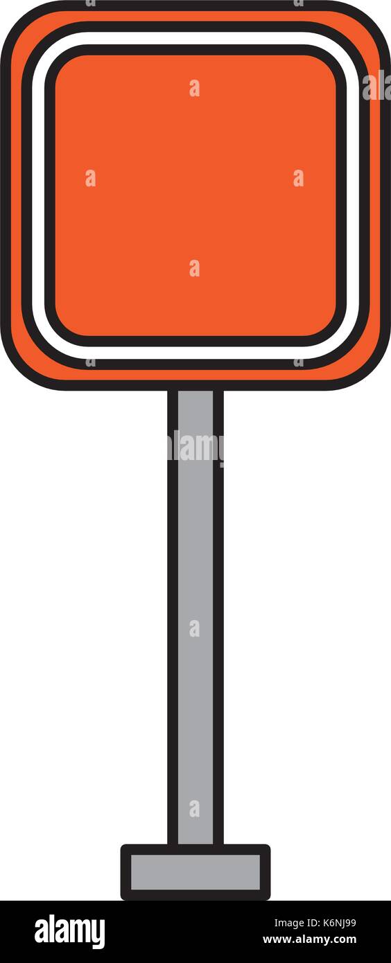 square signal traffic caution way street Stock Vector Image & Art - Alamy