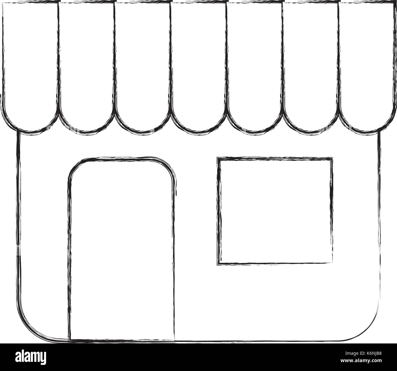 building store market exterior shopping concept Stock Vector Image ...