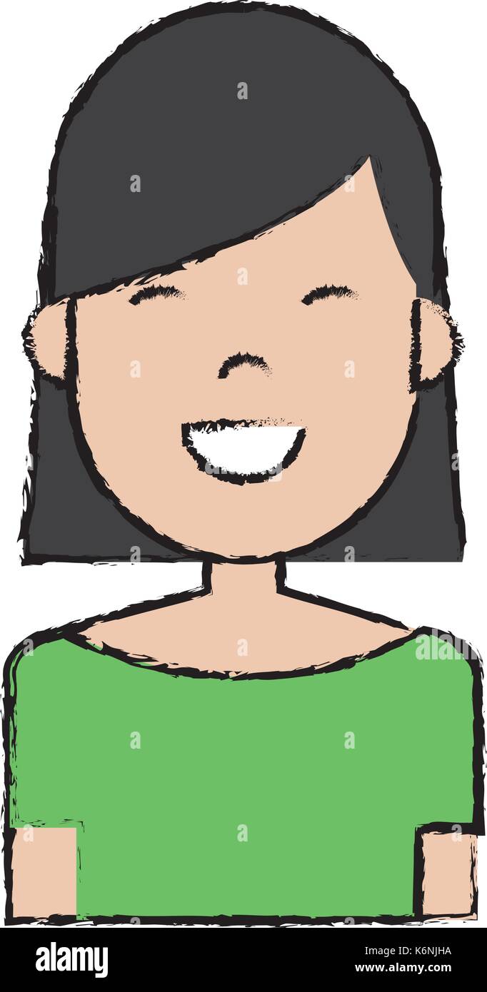 cartoon woman smiling icon Stock Vector Image & Art - Alamy