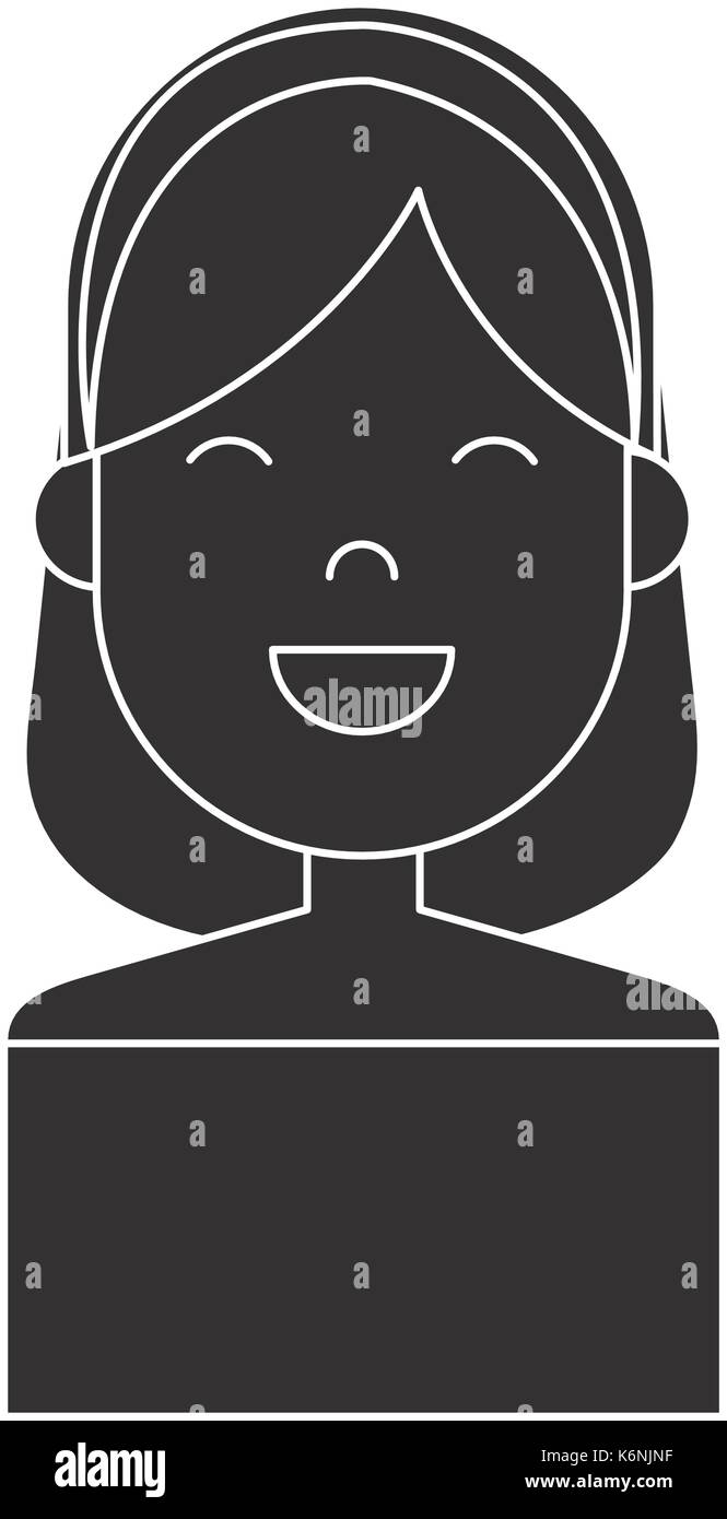 cartoon woman smiling icon Stock Vector Image & Art - Alamy