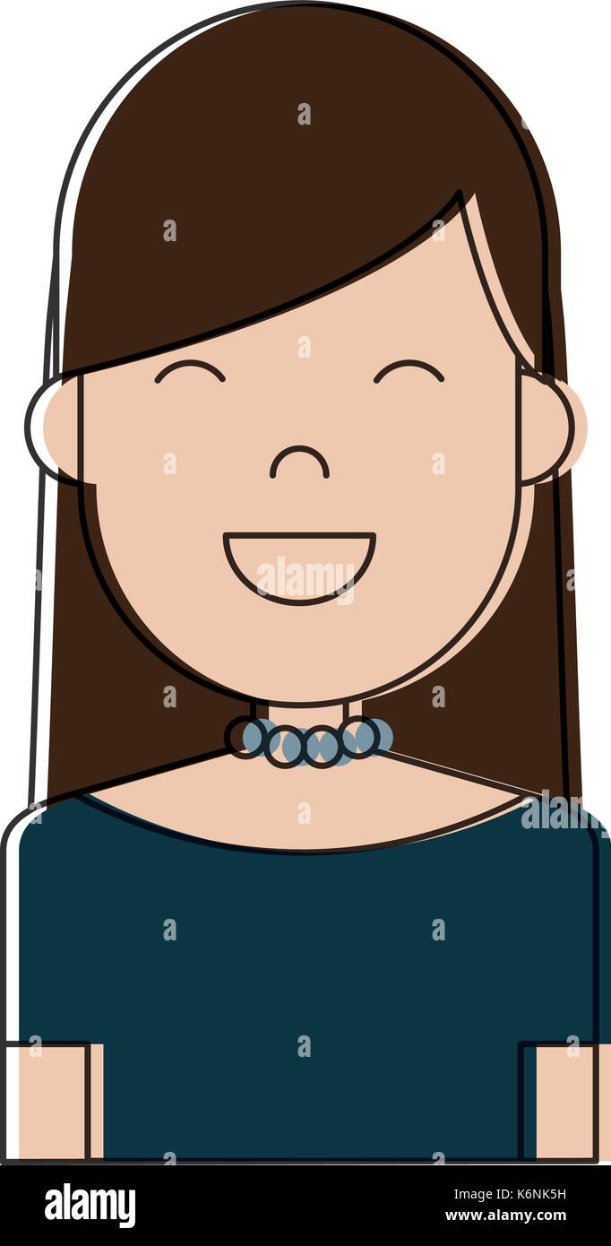 cartoon woman smiling icon Stock Vector Image & Art - Alamy