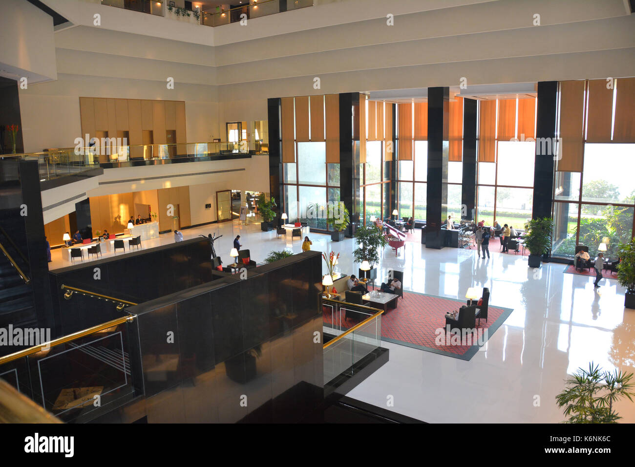 MUMBAI, INDIA - JANUARY 11, 2017: The Oberoi Mumbai Hotel Lobby. The ...