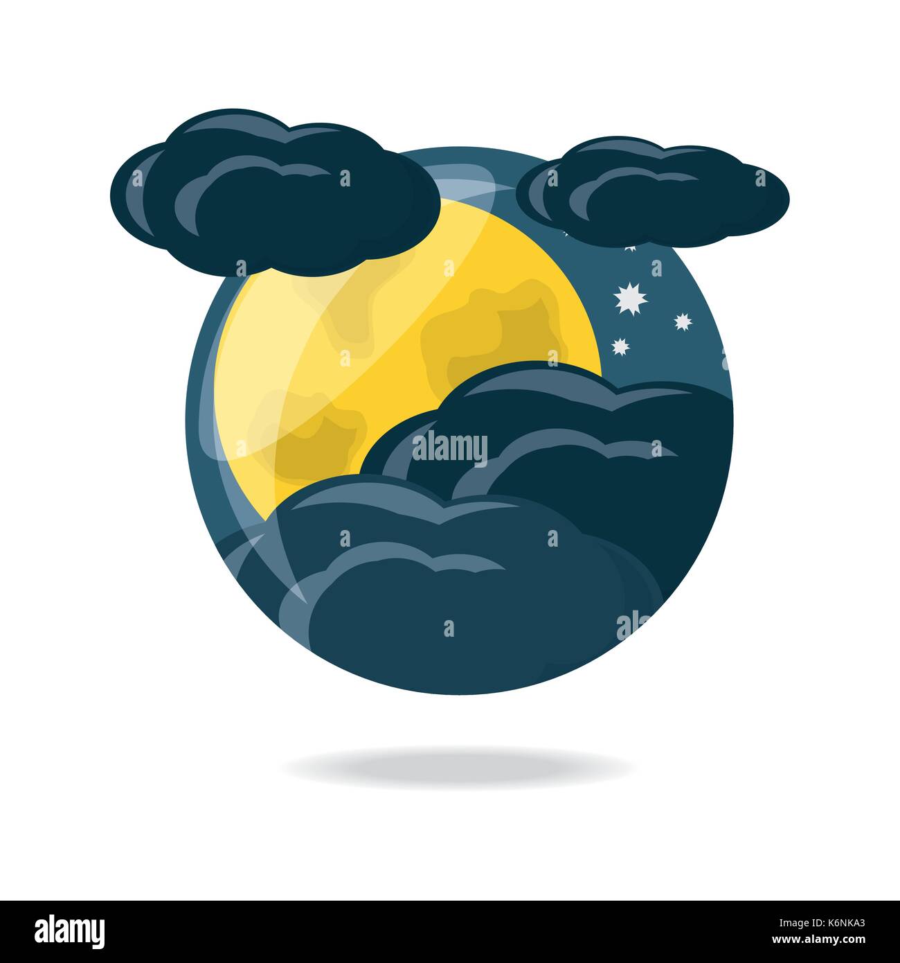 Yellow moon design Stock Vector Image & Art - Alamy