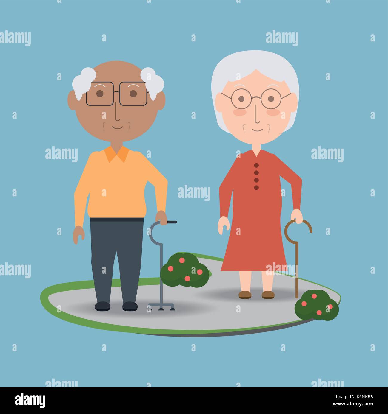 Grandparents cartoon design Stock Vector Image & Art - Alamy