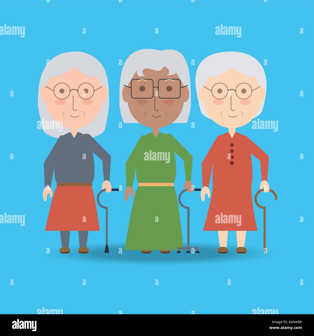 Grandparents cartoon design Stock Vector Image & Art - Alamy