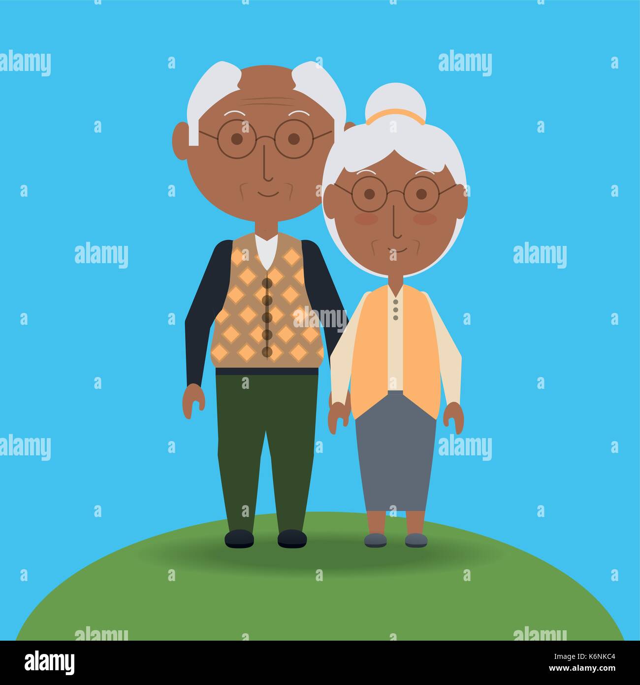Grandparents cartoon design Stock Vector Image & Art - Alamy