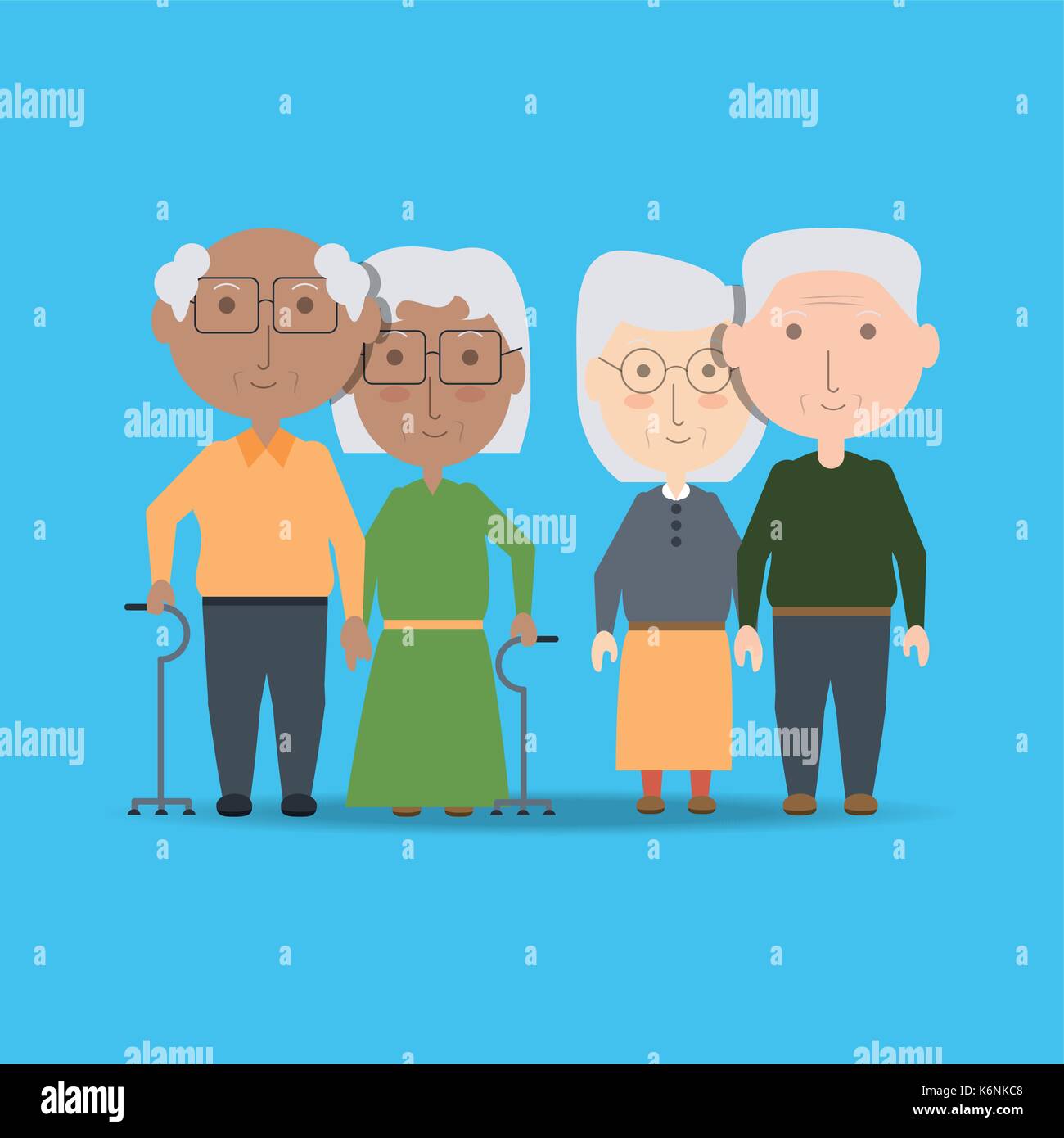 Grandparents cartoon design Stock Vector Image & Art - Alamy
