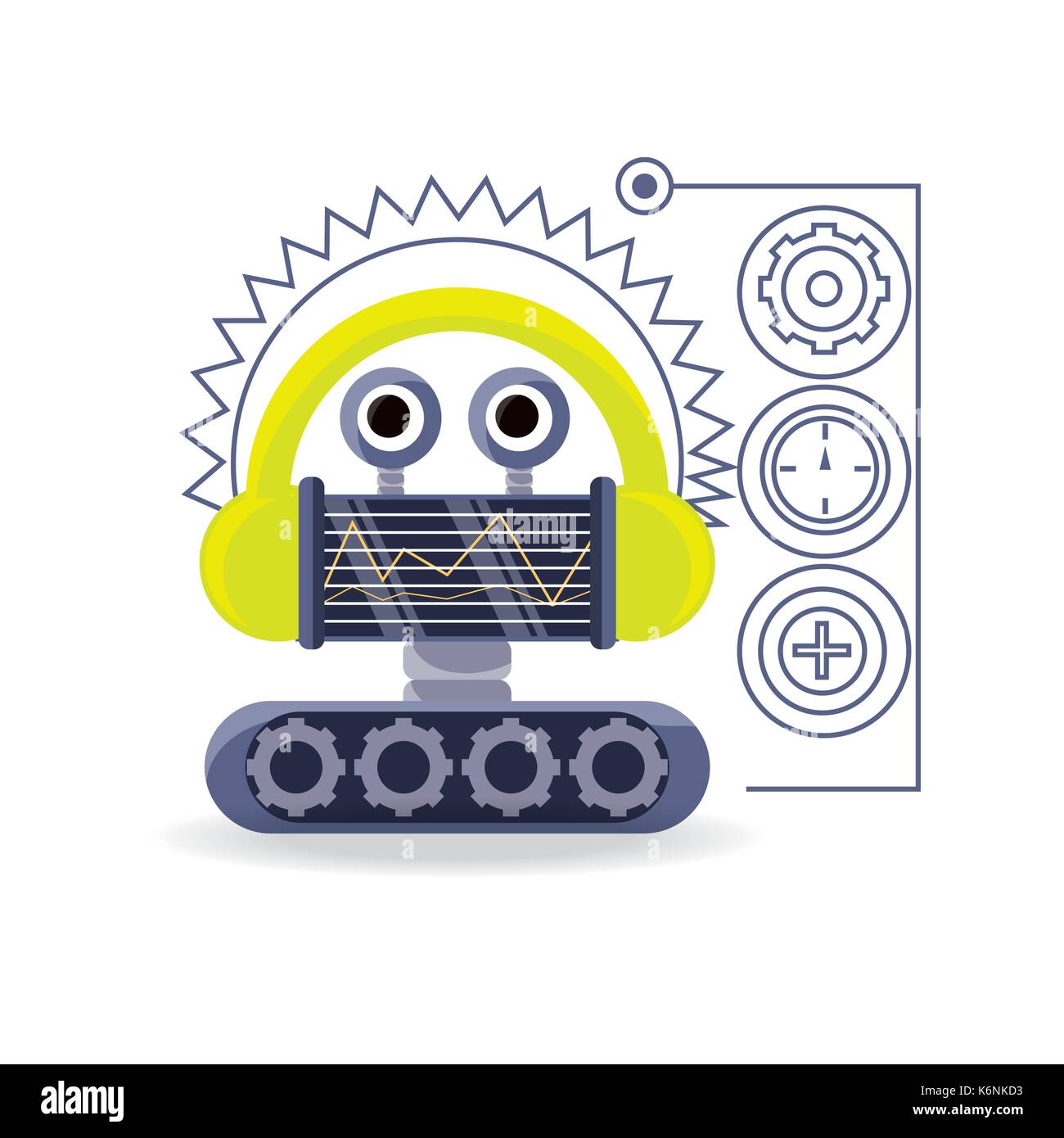Robot cartoon design Stock Vector Image & Art - Alamy