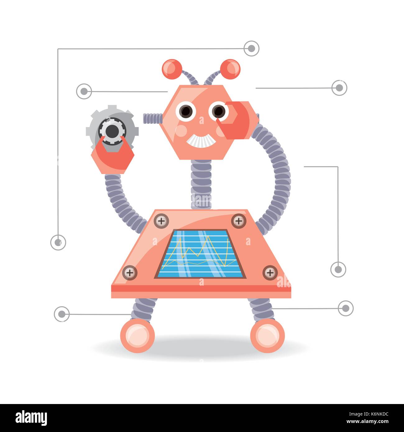 Robot cartoon design Stock Vector Image & Art - Alamy