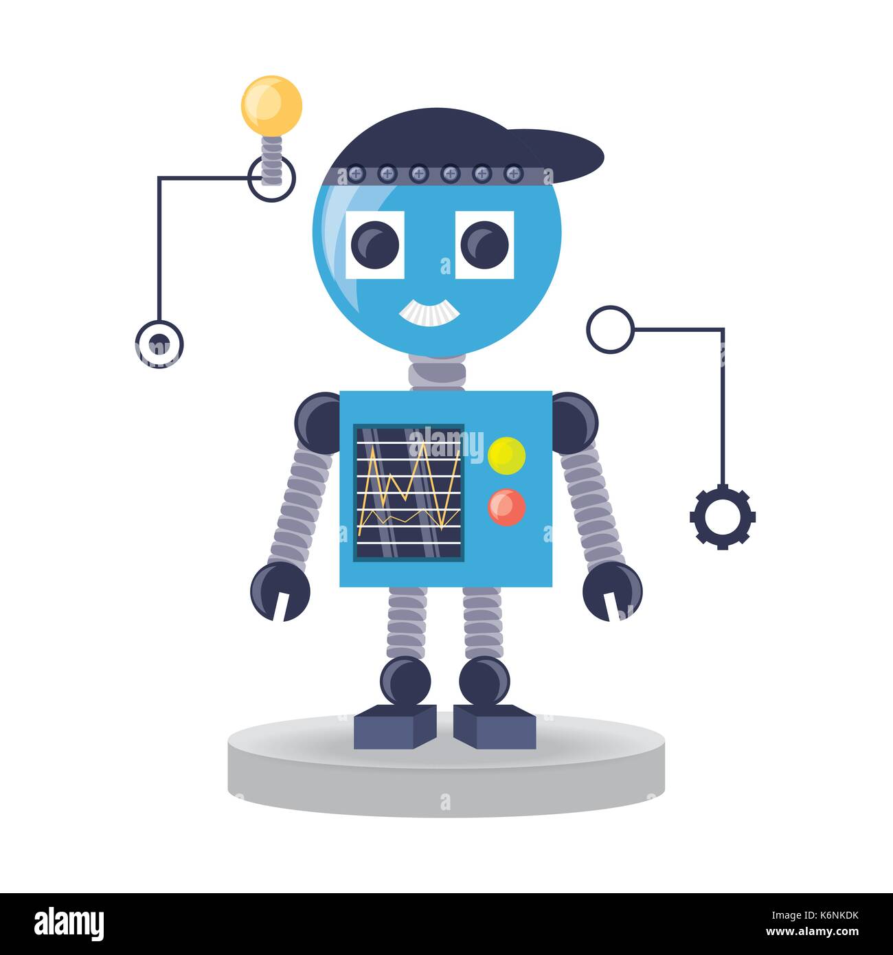 Robot cartoon design Stock Vector Image & Art - Alamy