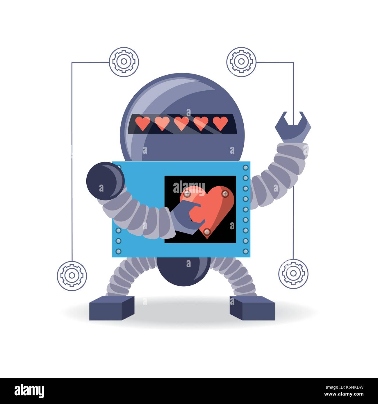 Robot cartoon design Stock Vector Image & Art - Alamy