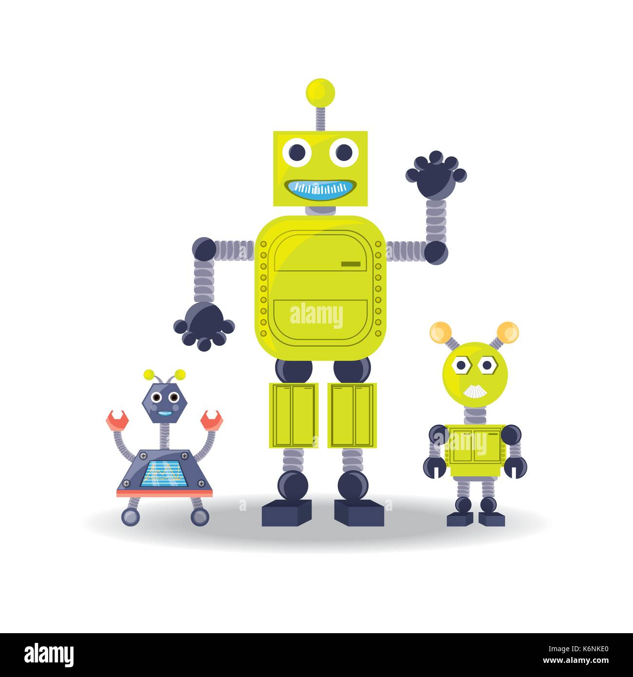 Group of robot cartoon design Stock Vector Image & Art - Alamy