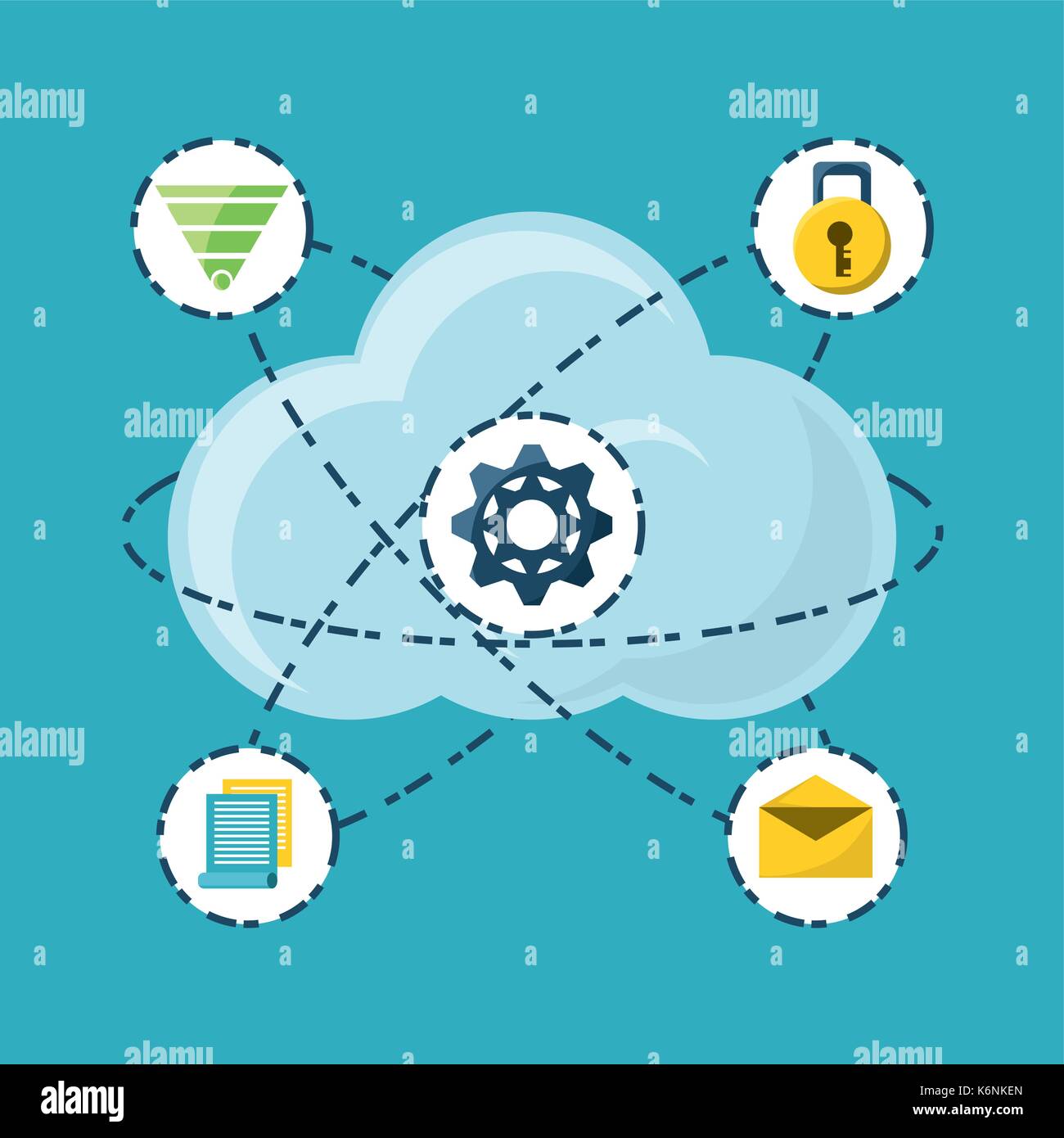 Cloud service design Stock Vector Image & Art - Alamy