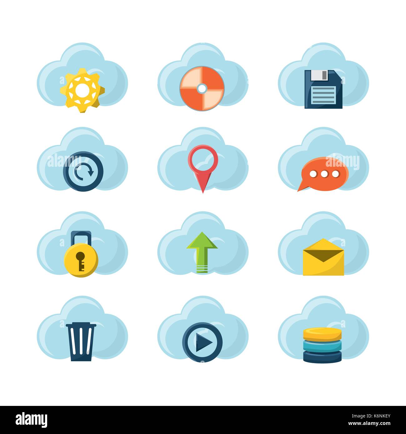 Cloud service design Stock Vector Image & Art - Alamy