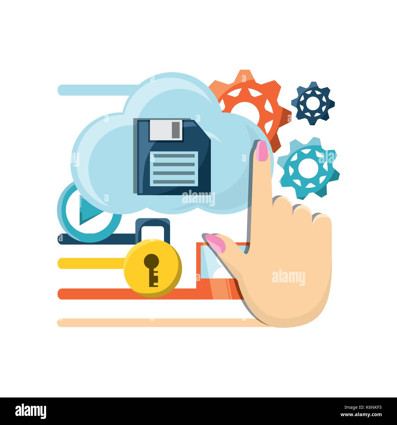 Cloud service design Stock Vector Image & Art - Alamy