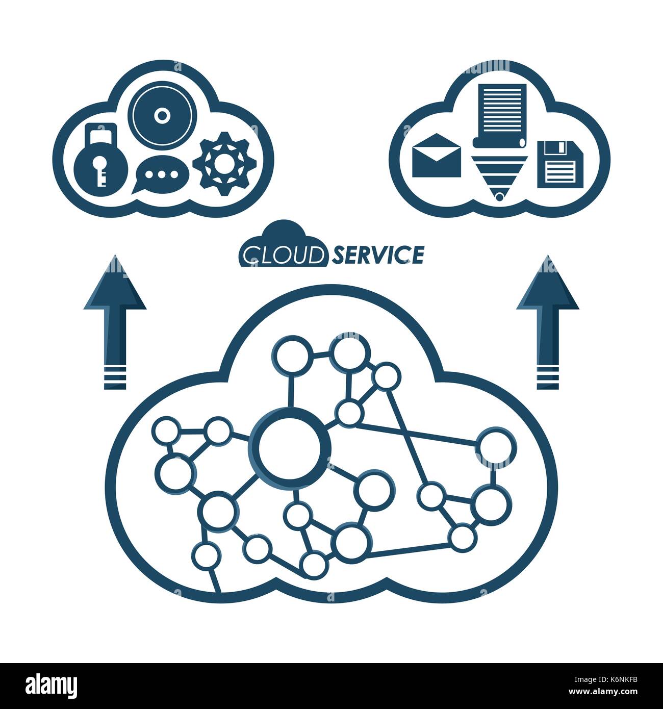 Cloud service design Stock Vector Image & Art - Alamy