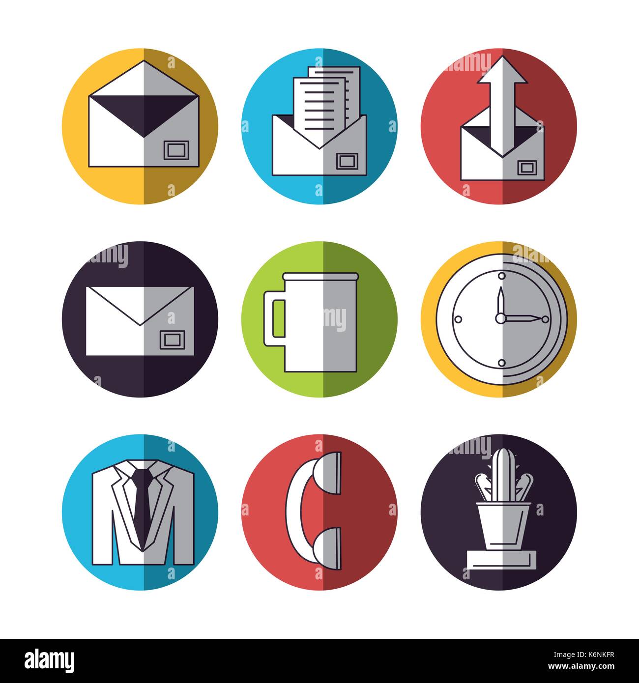 Office icon set design Stock Vector Image & Art - Alamy