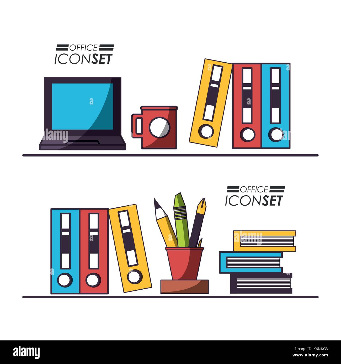 Office icon set design Stock Vector Image & Art - Alamy