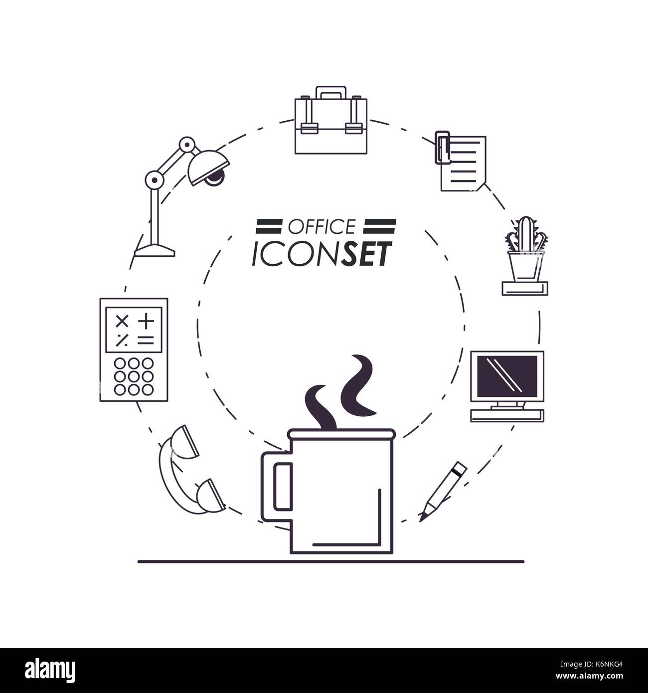 Office icon set design Stock Vector Image & Art - Alamy