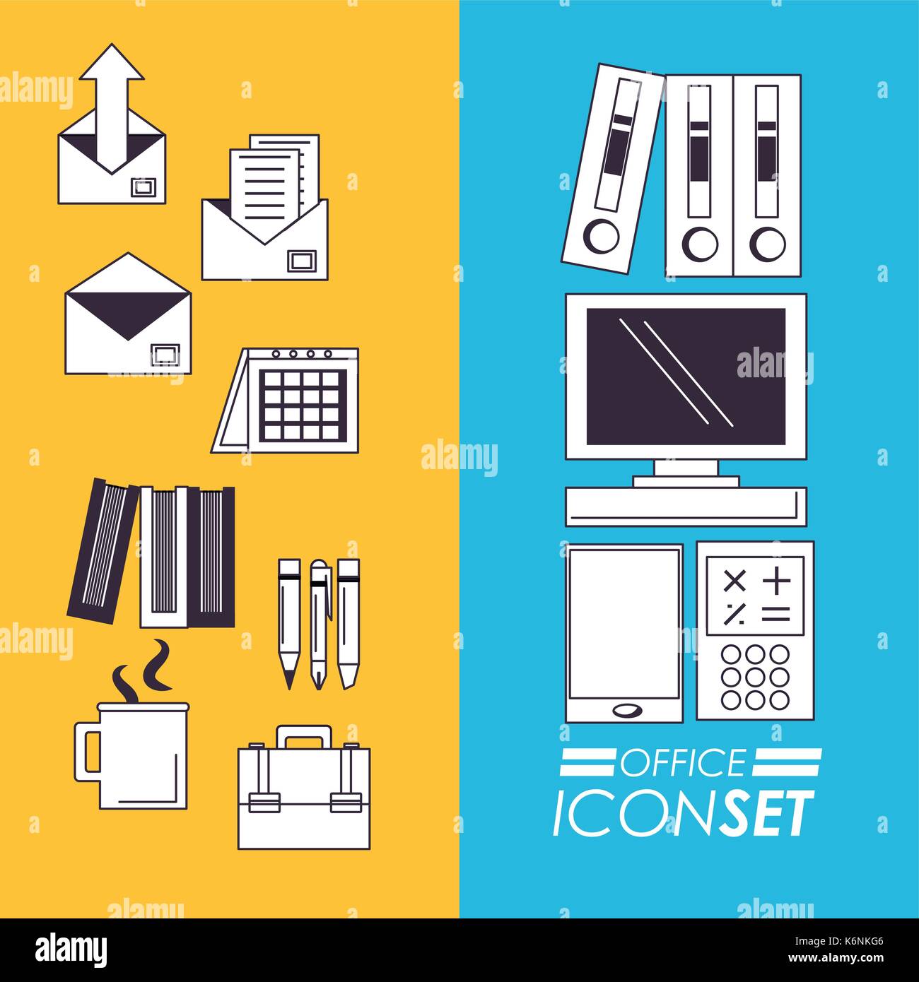 Office icon set design Stock Vector Image & Art - Alamy